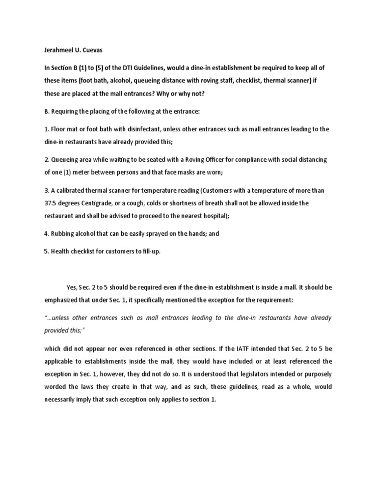 DTI Guidelines Interpretation