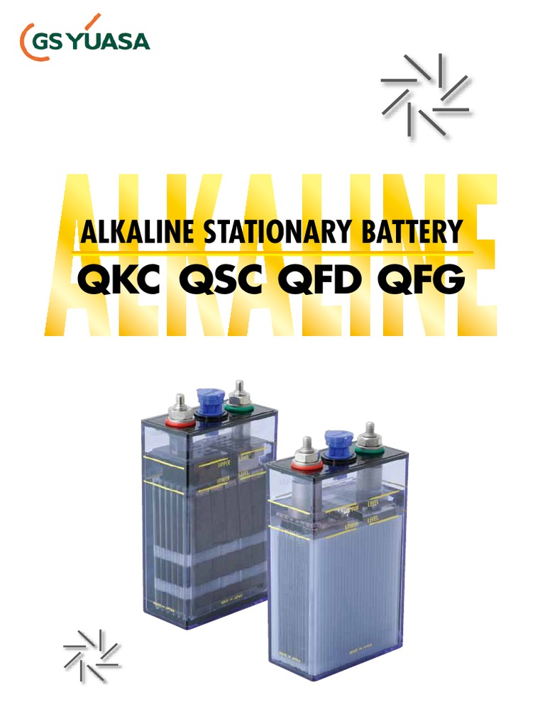 Alkaline Stationary Battery: QKC QSC QFD QFG | PDF | Leak | Chemistry