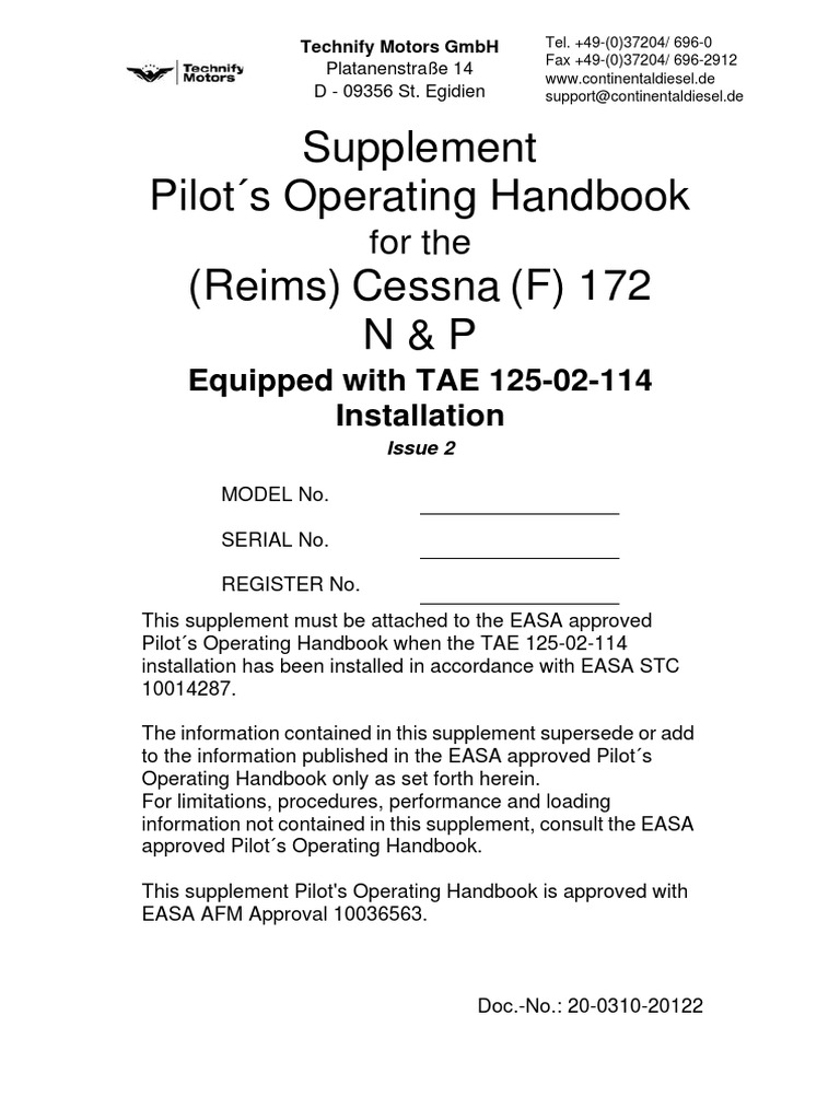 Poh Tae 125-02-114 - C-172 - NP - 2-8 PDF | PDF | Jet Fuel | Gallon