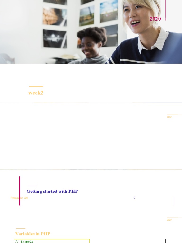 PHP Primitive and Compound Types: Week2 | PDF | Array Data Type ...