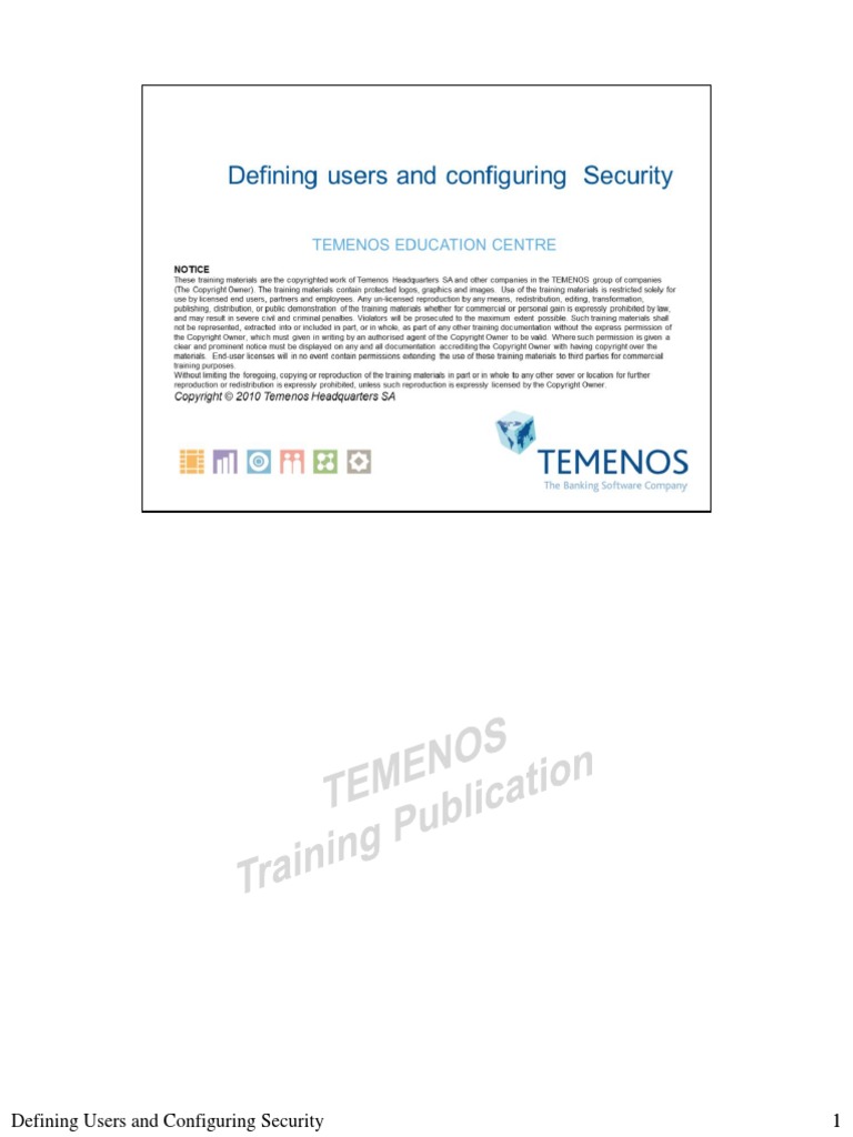 Defining Users And Configuring Security Pdf Password User Computing