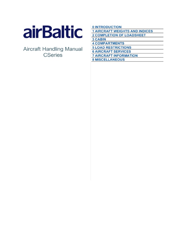 Aircraft Handling Manual CSeries - PDF Free Download PDF | PDF