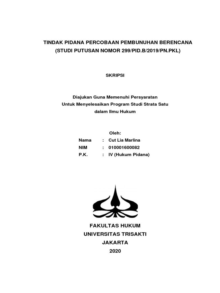 Skripsi Hukum | PDF