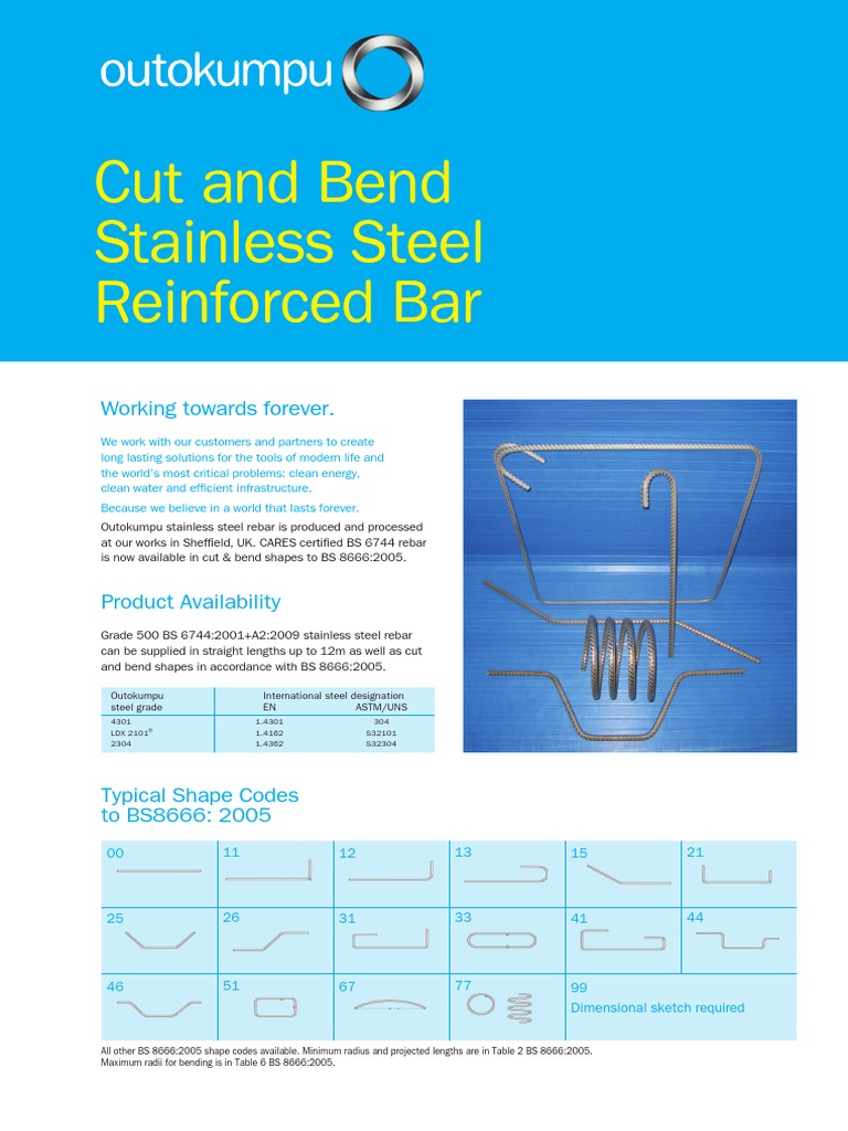 Cut and Bend Stainless Steel Rebar | PDF | Building Engineering ...