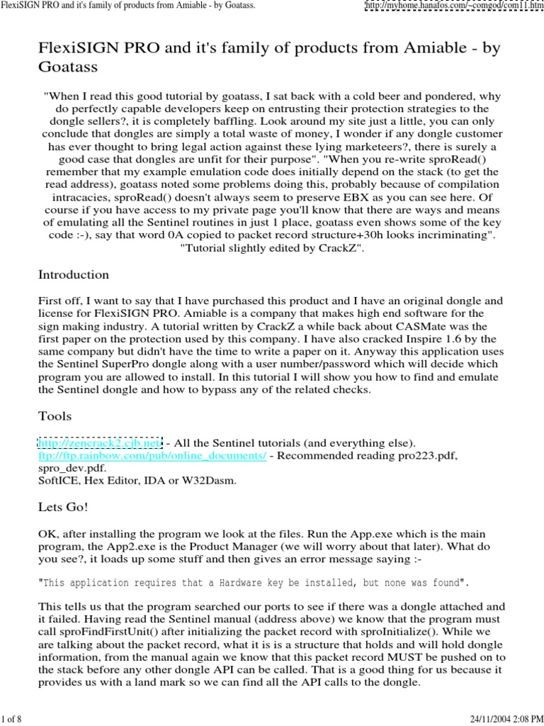 Flexisign Pro Dongle Cracking | PDF | Computer Data | Computing