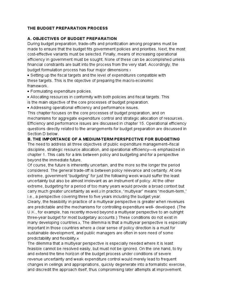 Budjet Estimate, Performance Budjet | PDF | Government Budget Balance ...