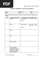 Disability Assessment Form | PDF