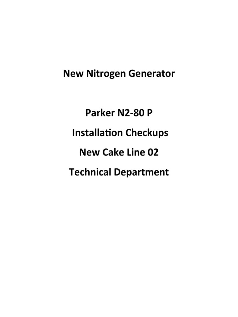 Nitrogen Report - After Commissioning | PDF | Clothes Dryer ...