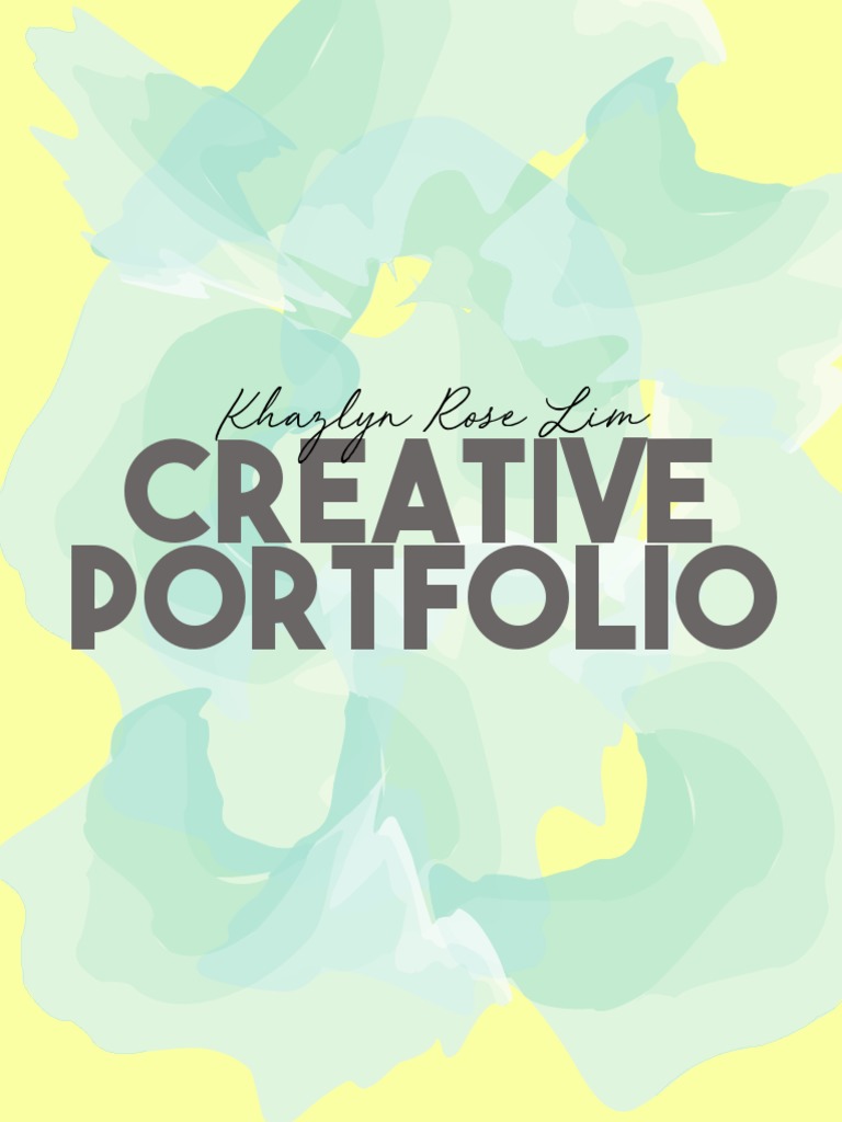 Khazlyn Rose Lim's Creative Portfolio | PDF | Home & Garden | Poetry