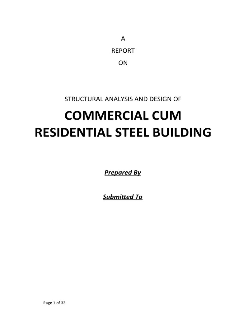 30 Aug, Building Report | PDF | Beam (Structure) | Structural Analysis