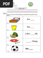 Kindergarten Periodical Exam Overview | PDF
