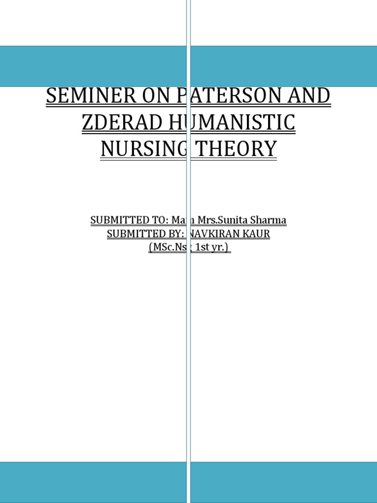 Paterson's Humanistic Theory | PDF | Theory | Phenomenology (Philosophy)