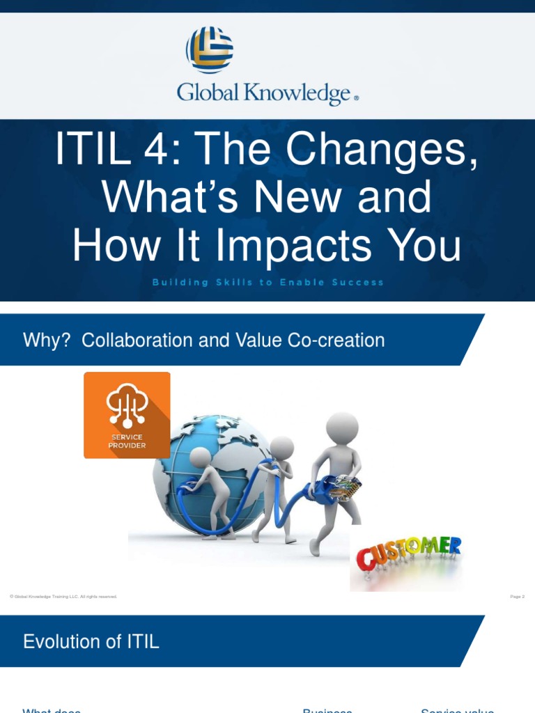 ITIL 4: The Changes, What's New and How It Impacts You | PDF | Itil ...