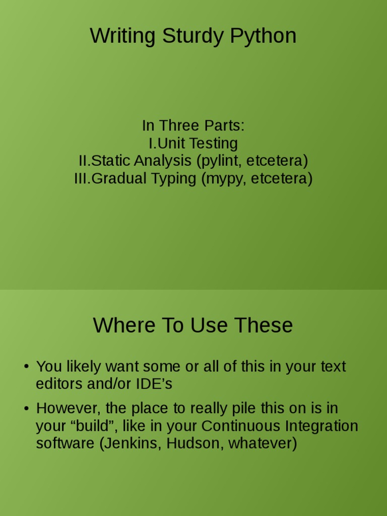 Sturdy Python | PDF | Computer Science | Notation