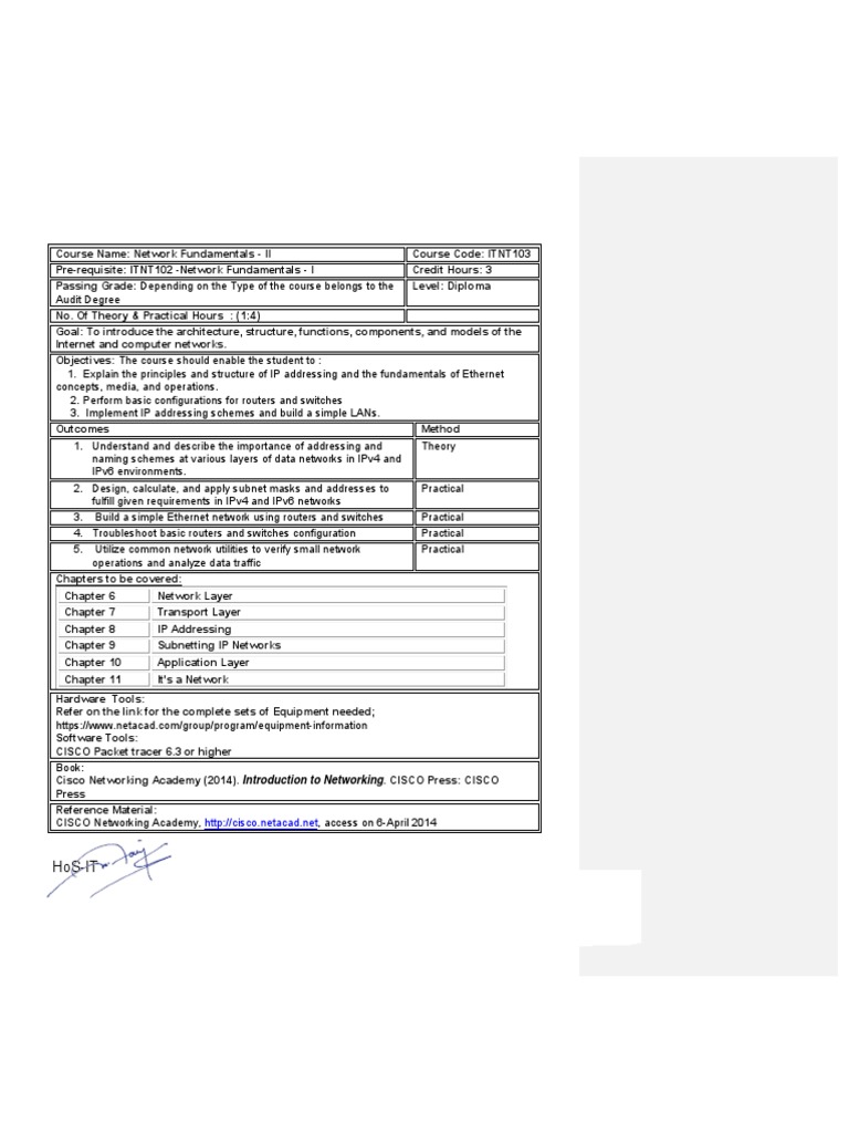 Network Fundamentals Ii Pdf