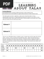 Tala System in Bharathanatyam | PDF | Musical Notation | Music Theory