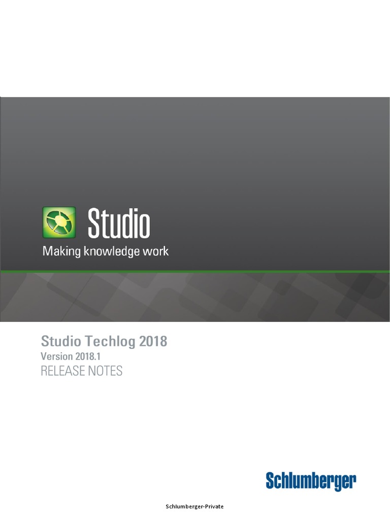Studio Techlog 2018 1 ReleaseNotes | PDF | Microsoft Sql Server | 64 ...
