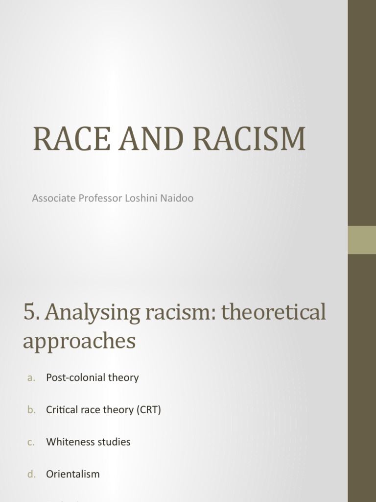 Sides On Working With Race and Racialisation in The Classroom ...