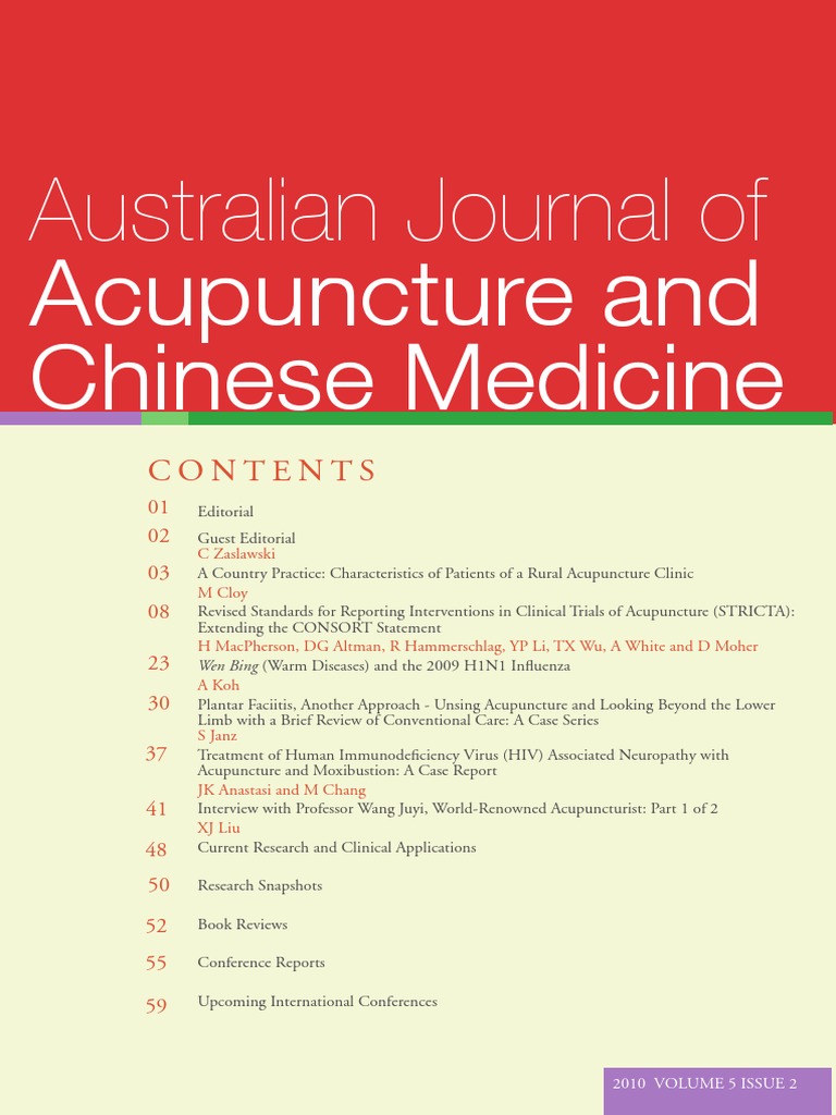 Australian Journal Of: Acupuncture and Chinese Medicine | PDF ...