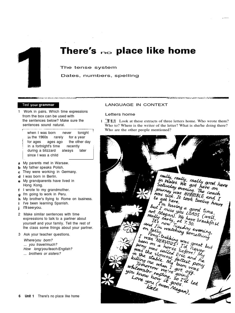 Unit 1. Listening. Letters Home | PDF | Symbols | Cognition