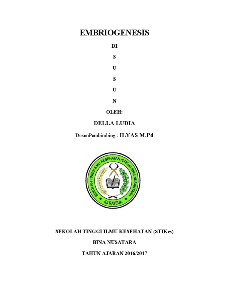 Embriogenesis | PDF