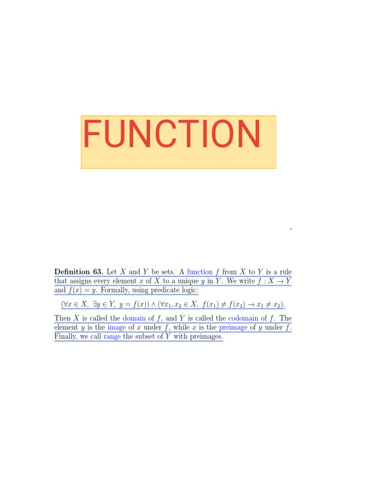 Function Notes | PDF | Function (Mathematics) | Functions And Mappings