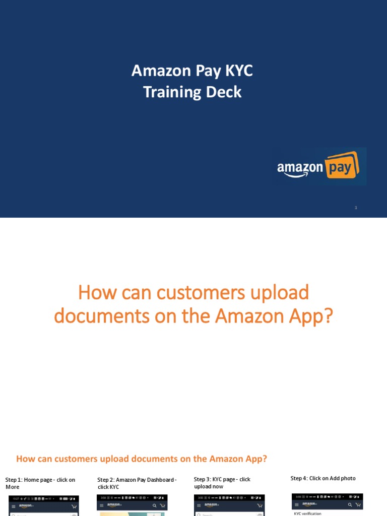 Amazon Pay KYC Verification Guide | PDF | Qr Code | Login