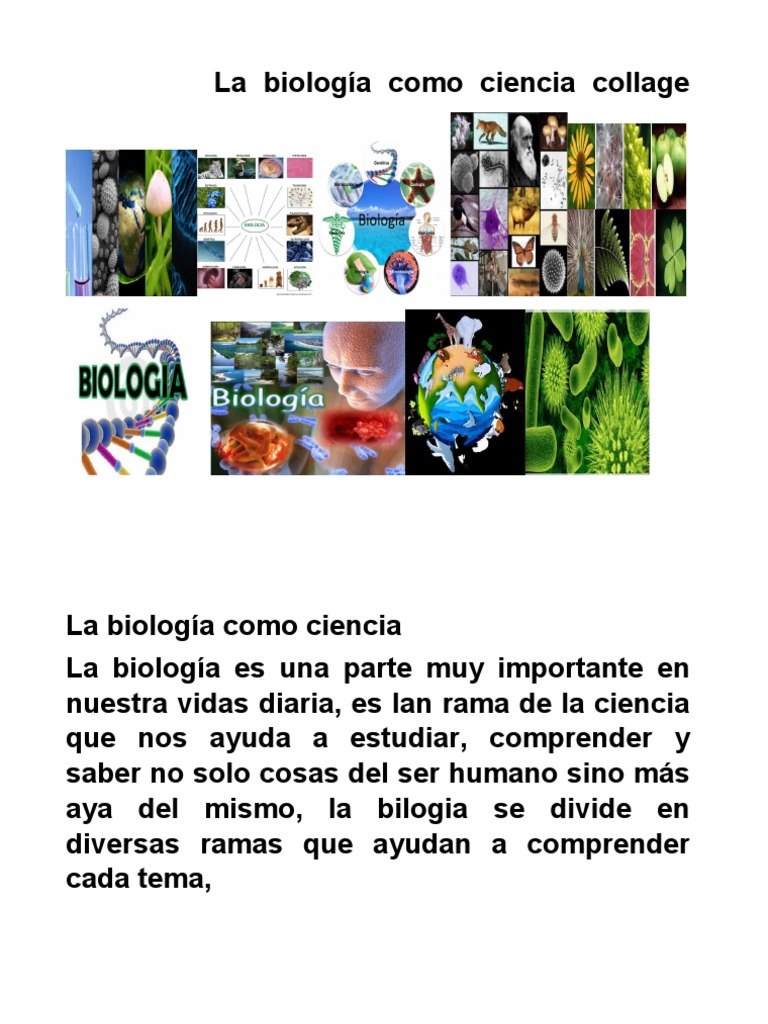 Collage Biologia | PDF