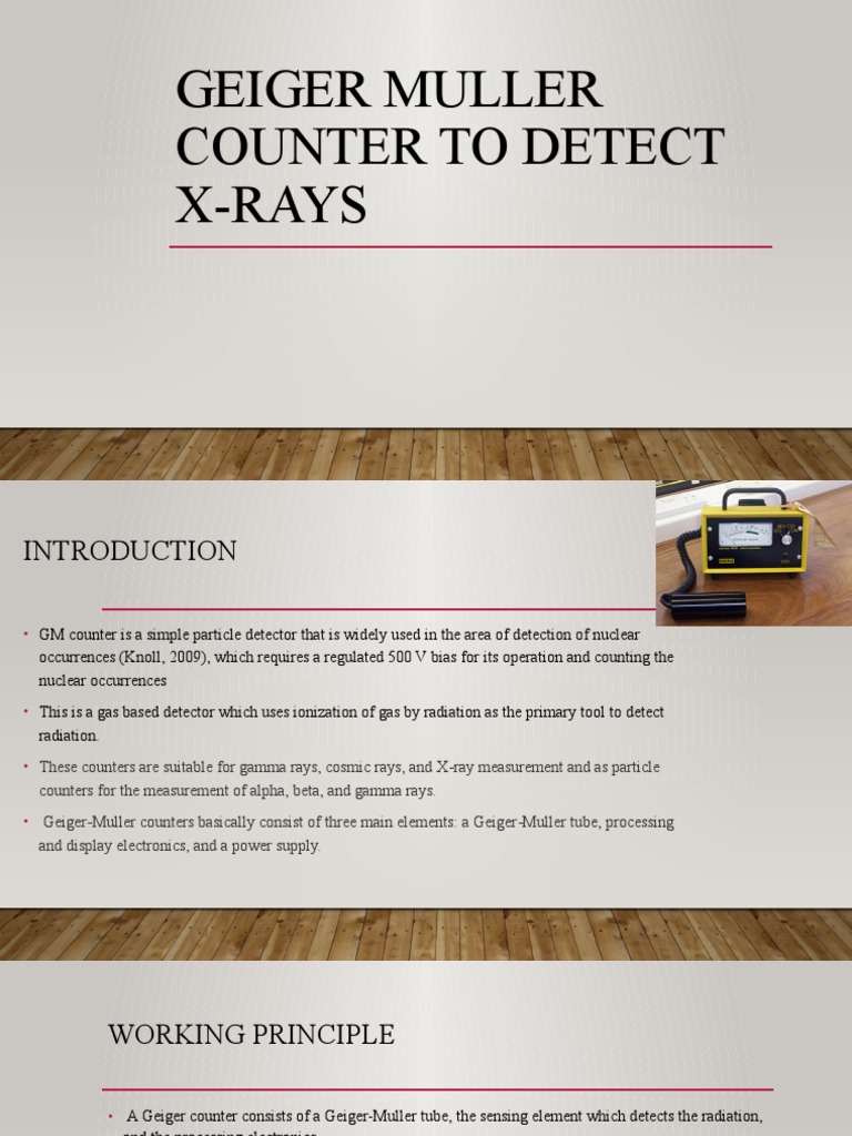 Geiger Muller Counter for X-Ray Detection | PDF | Ionizing Radiation ...