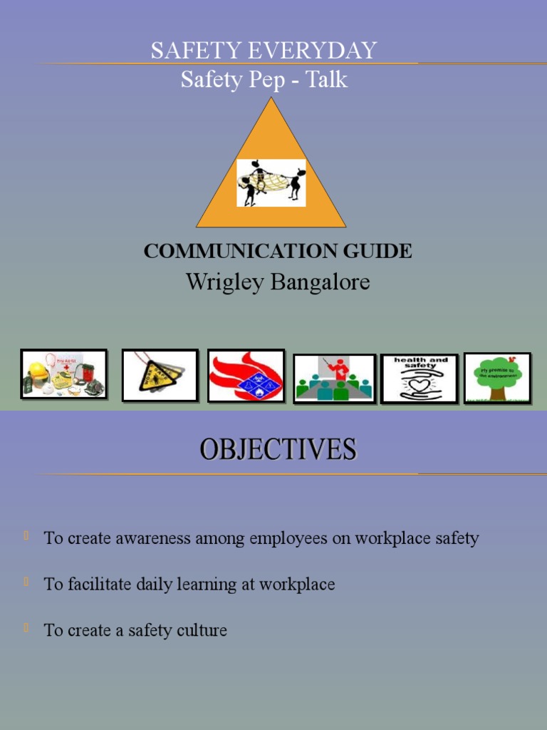 Daily PEP Talk | PDF | Personal Protective Equipment | Occupational ...