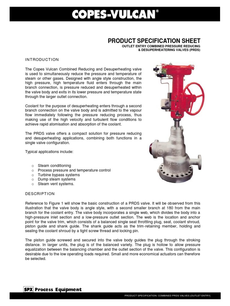 28319-Copes Vulcan Prds Valves PDF | PDF | Valve | Pipe (Fluid Conveyance)