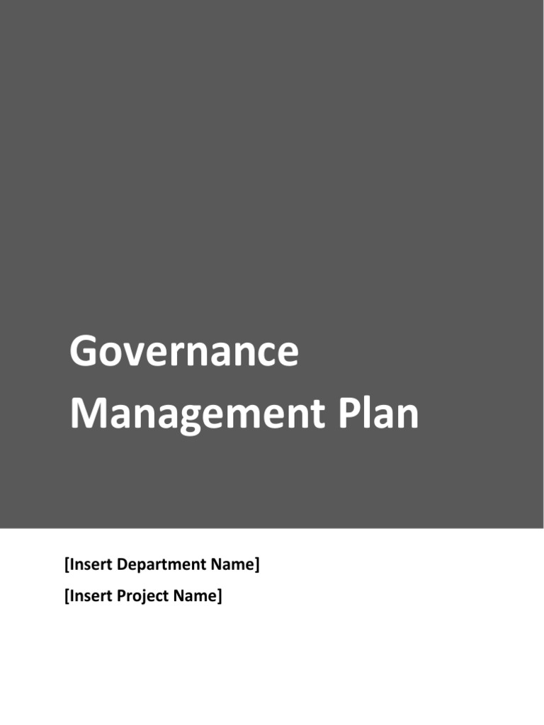 Governance Management Plan Template | PDF | Governance | Committee