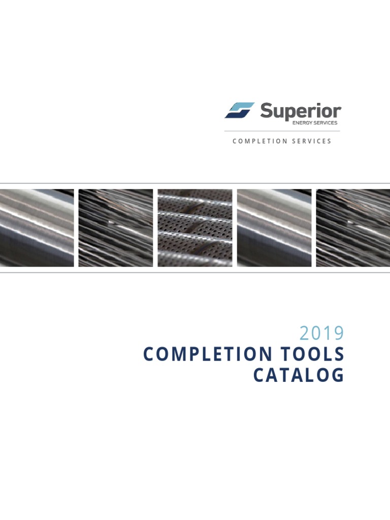 Completion Tools Catalog PDF | PDF | Pipe (Fluid Conveyance) | Valve