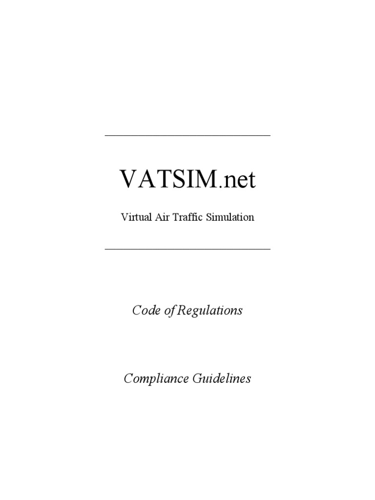 VATSIM CodeofRegulationsComplianceGuidelines | PDF | Committee | Board ...