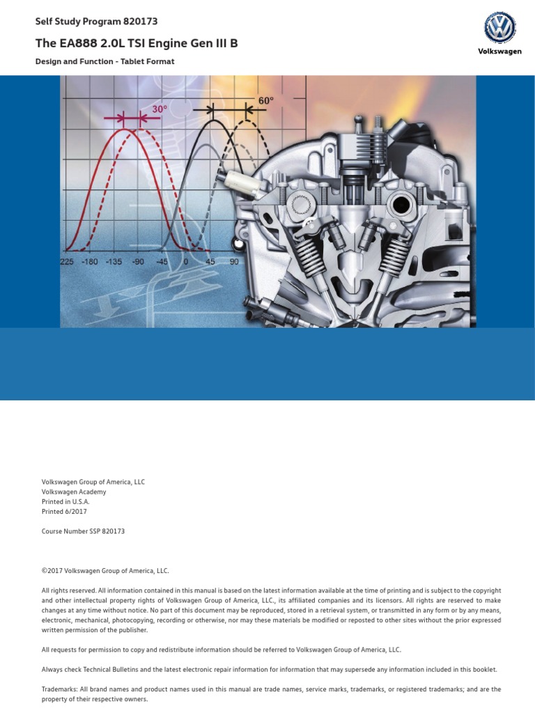 The EA888 2.0L TSI Engine Gen III B: Self Study Program 820173 | PDF