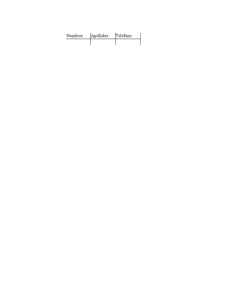 Formato para Guía Telefónica | PDF