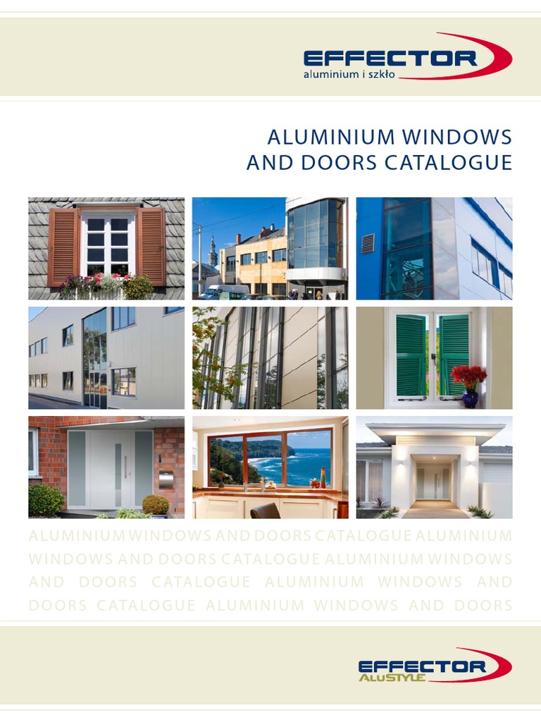 Aluminium Windows and Doors Catalogue | PDF | Window | Door