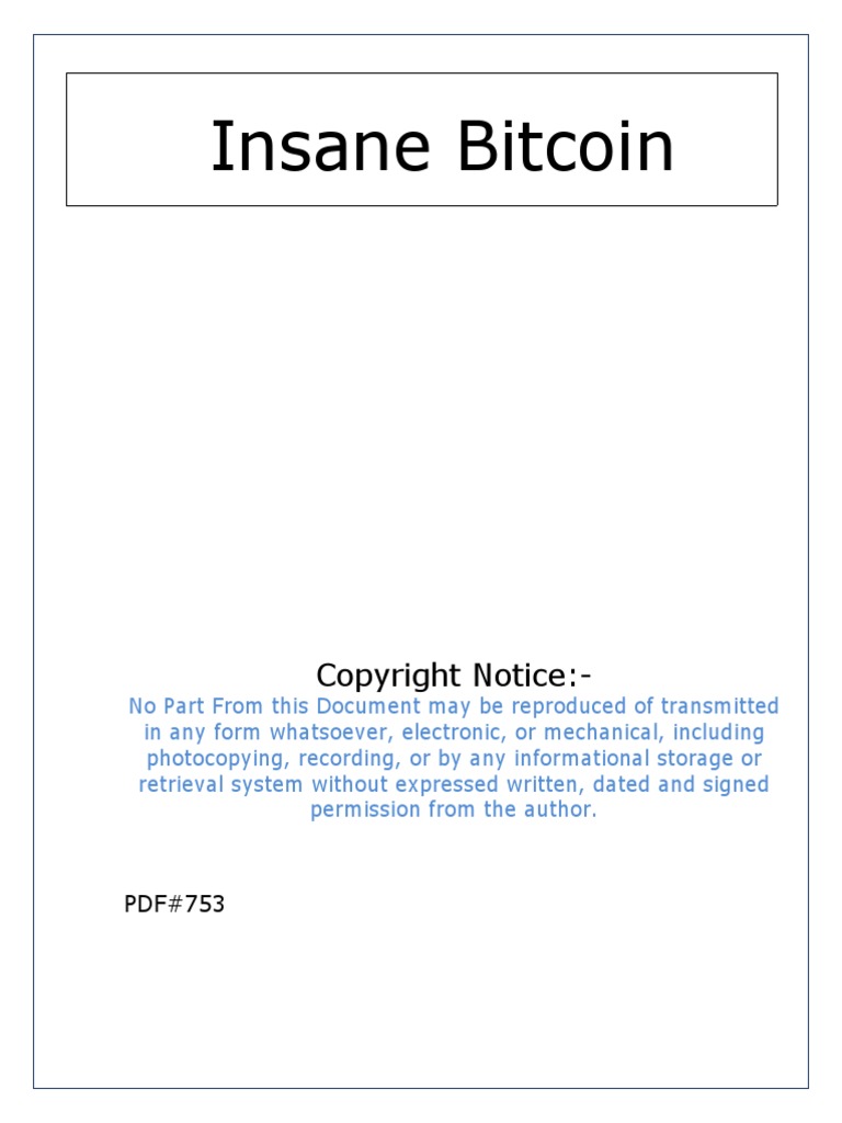 Insane BTC | Download Free PDF | E Books | Digital Technology