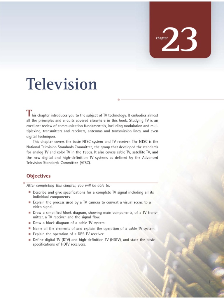 TV Communication PDF | PDF | Cable Television | Frequency Modulation