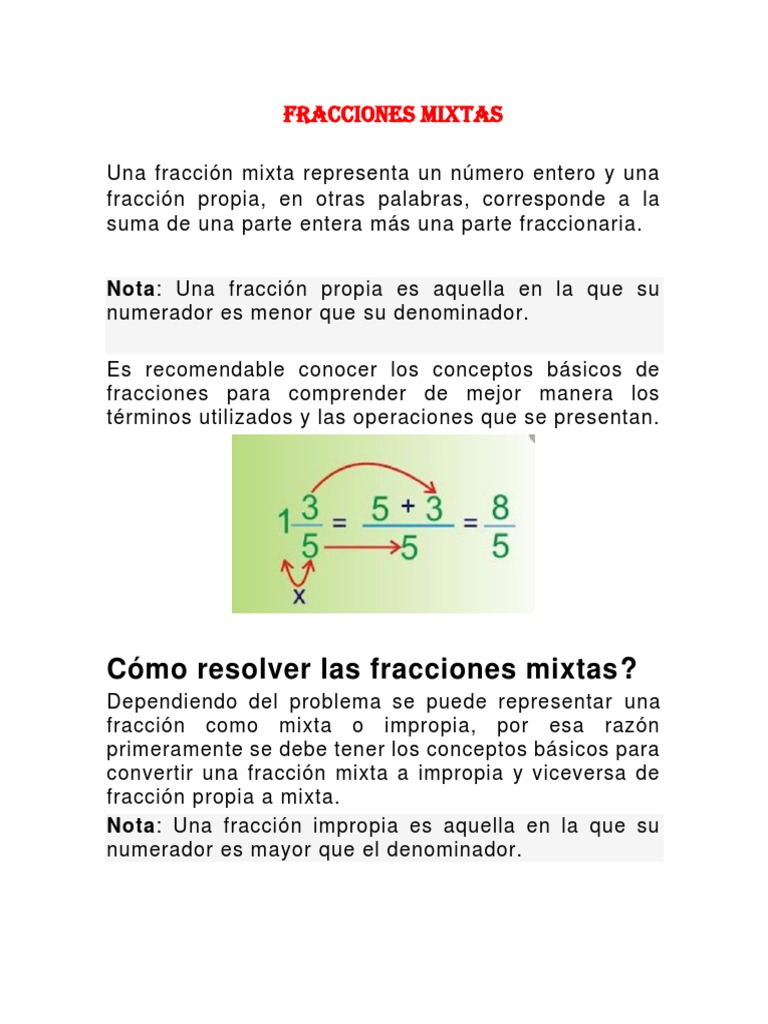 Multiplicar Fracciones Mixtas Número Mixto | Matemóvil