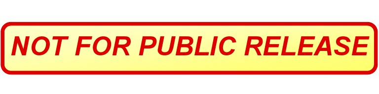 Not For Public Release PDF | PDF