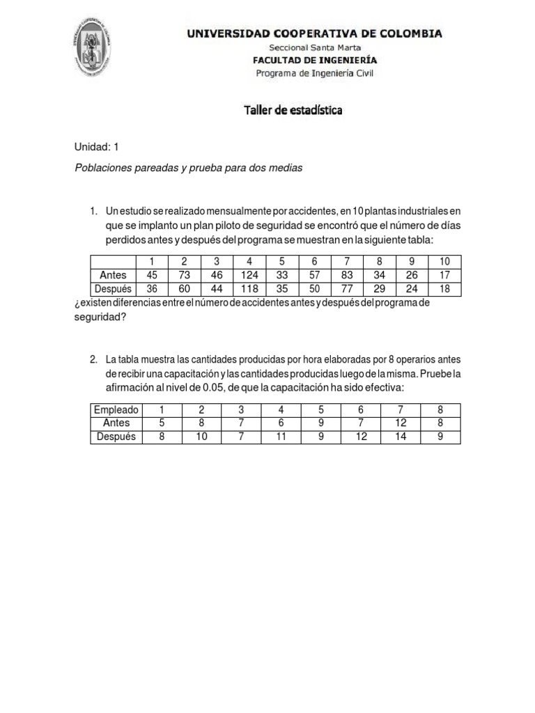 Taller-Dise - O-Experimental - PDF Filename UTF-8''taller-diseño-experimental | PDF | Análisis ...