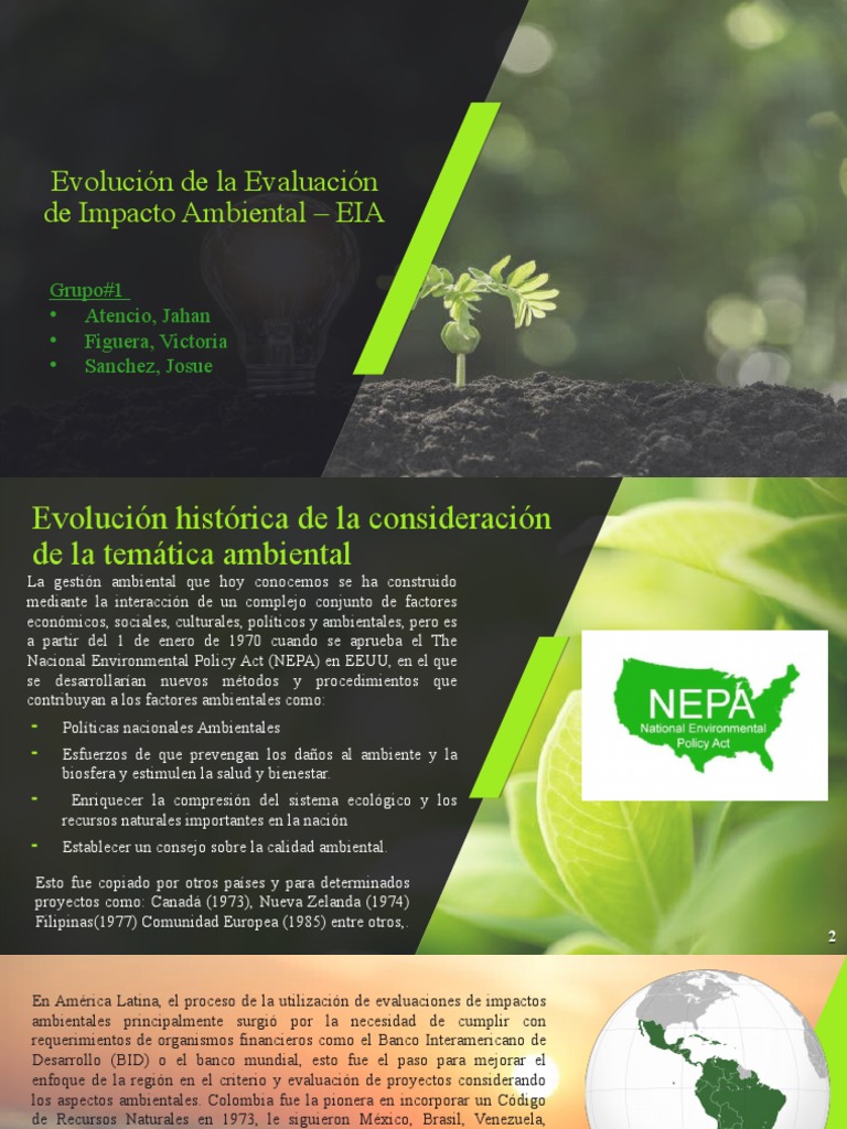 Evolución de La Evaluación de Impacto Ambiental - EIA Equipo1 | PDF ...