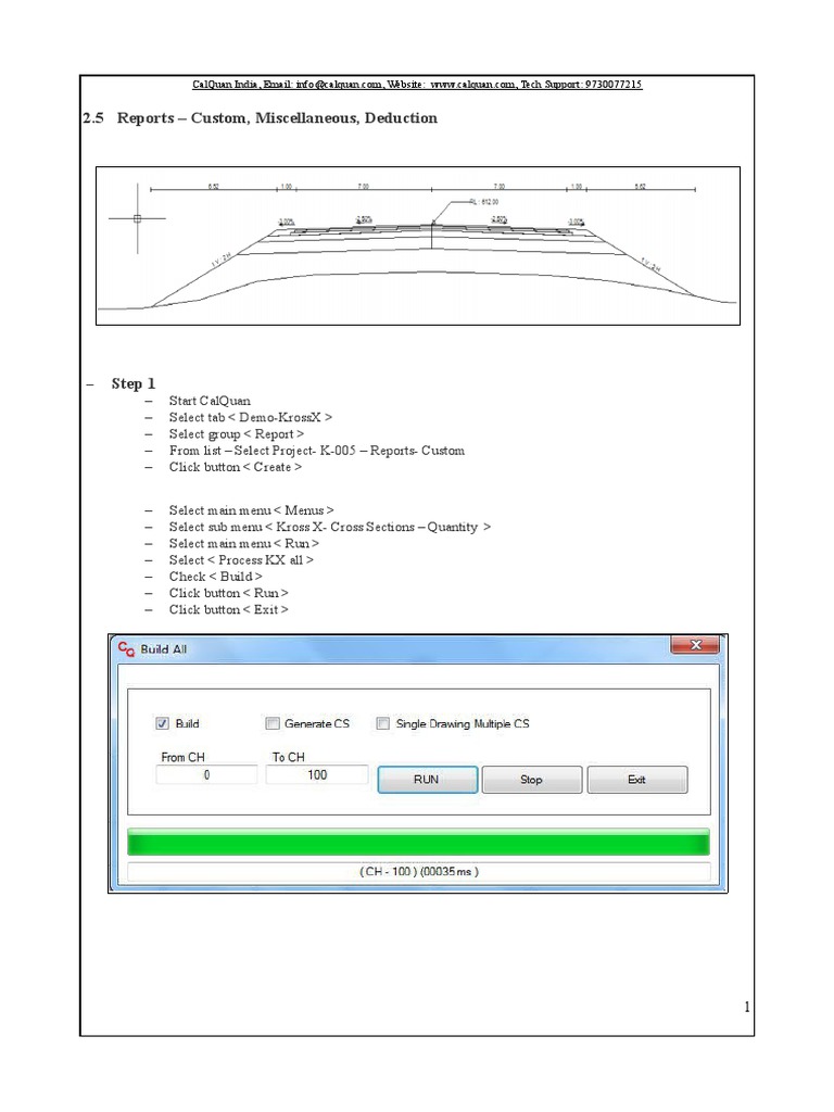 2.5 Reports - Custom, Misc, Deduction | PDF | Computing | Software