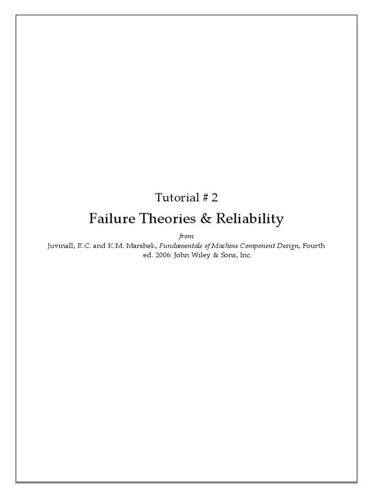 Tutorial 2 - Failure Theories Reliability | PDF | Strength Of Materials ...
