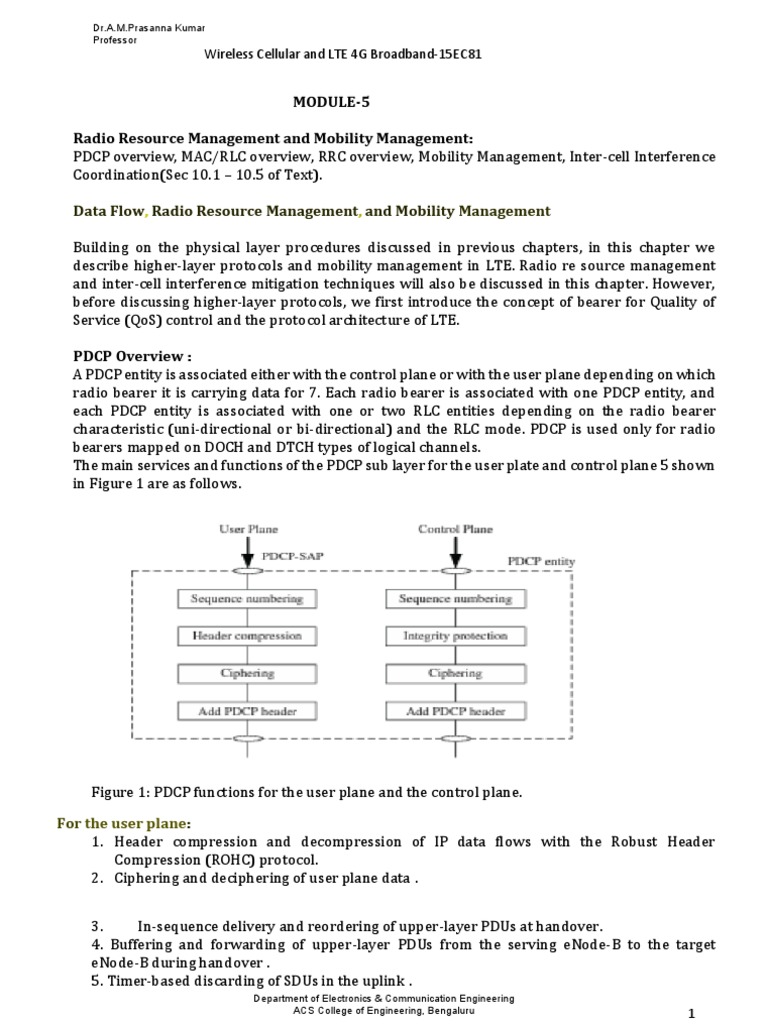 Module 5 15ec81 WC Lte 4G Broadband Notes PDF | PDF | Internet ...