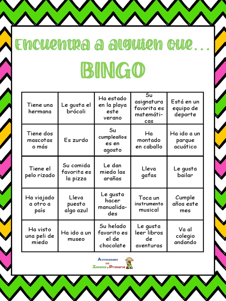 Bingo Encuentra A Alguien | PDF