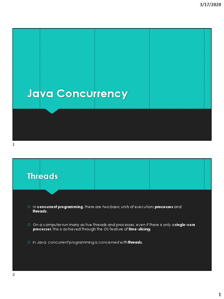 Java Concurrency: Threads | Download Free PDF | Process (Computing) | Thread (Computing)