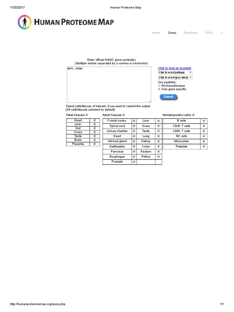 Human Proteome Map Query 1 | PDF | Cell Biology | Human Anatomy Human Proteome Map Query 1 | PDF | Cell Biology | Human Anatomy