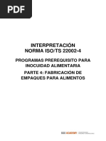 ETP-ISO TS 22002-2 2016 (Revisada El 2022) - Programas Prerrequisitos ...